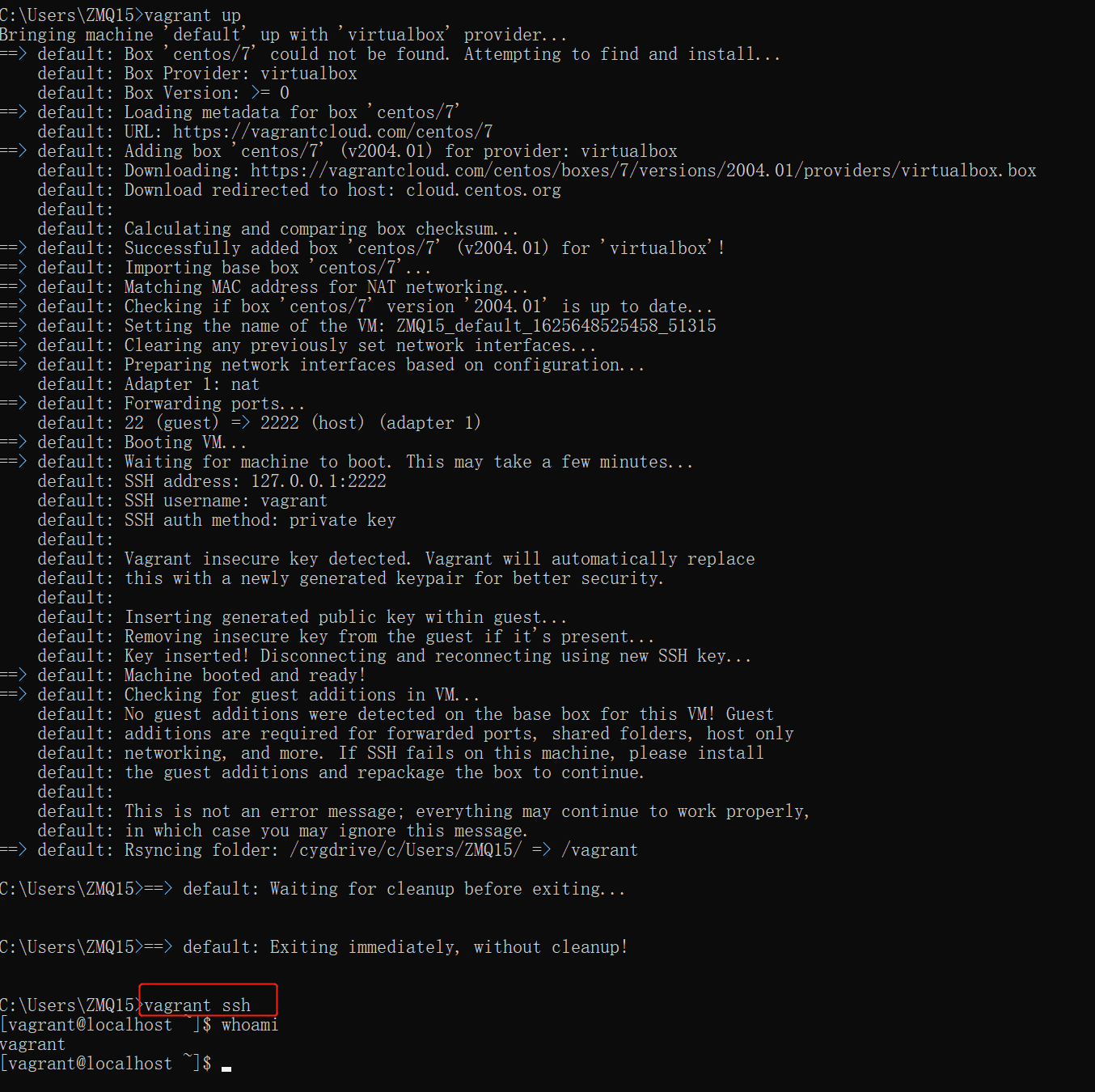 Virtualbox安装虚拟机教程_homestead使用ssh连接vagrant后,ctrl+c就退出了ssh连接,该怎么配置取消-CSDN博客