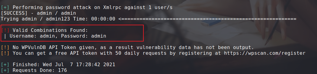 wpscan使用教程_wpscan注册不了-CSDN博客