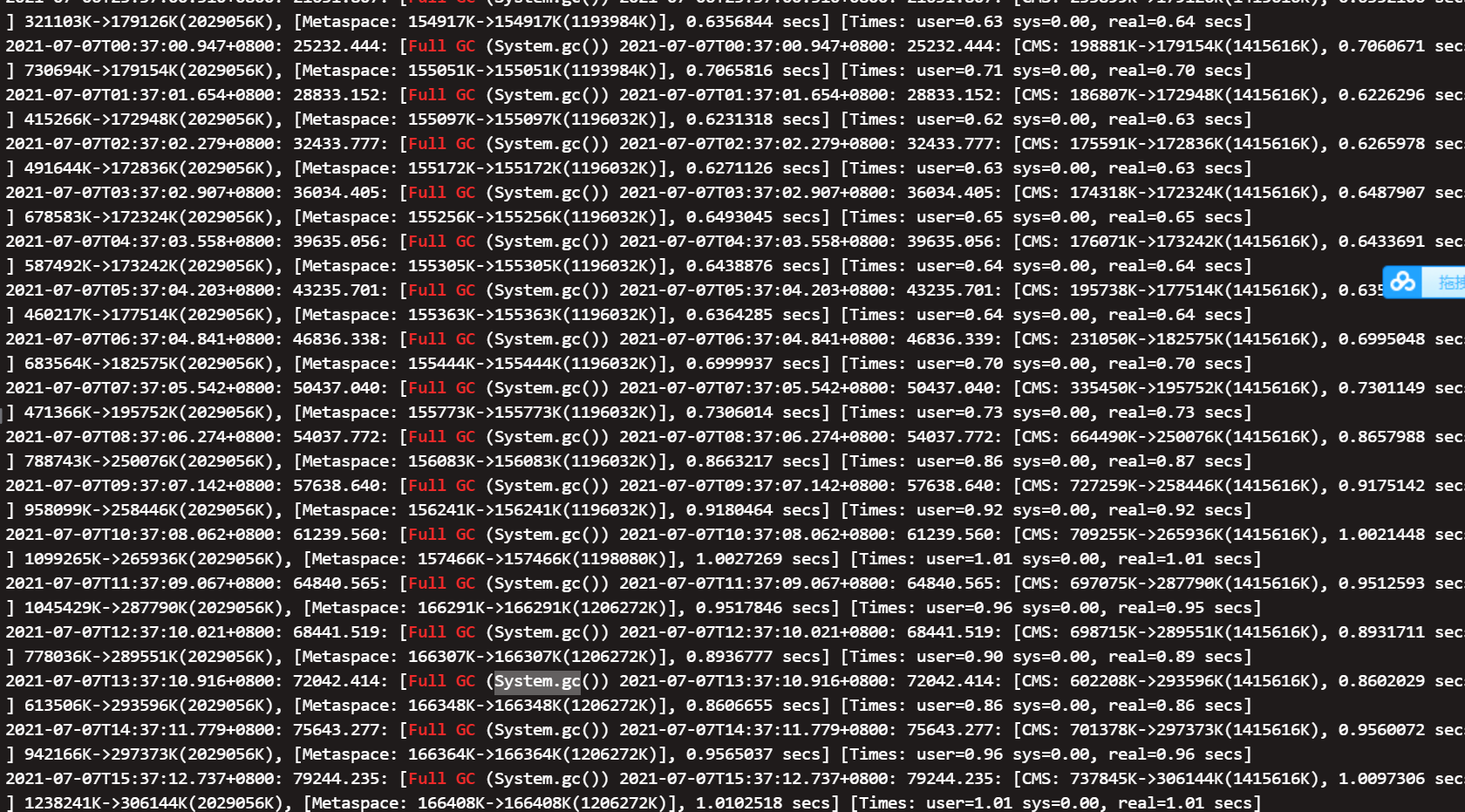 Java工程定时执行Full GC（每隔1h）_sun.rmi.dgc.client.gcinterval-CSDN博客
