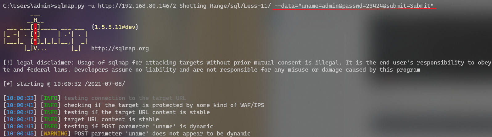 Sqlmap执行post注入的两种方式sqlmap Post Csdn博客 