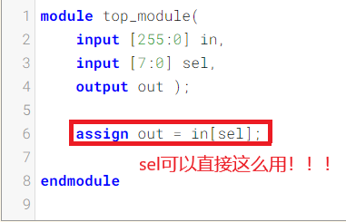 HDLBits-256-to-1 multiplexer & 256-to-1 4-bit multiplexer_256 to 1-CSDN博客