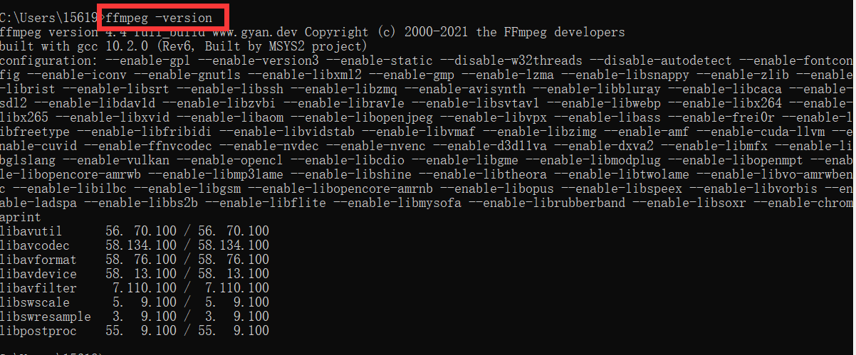 ffmpeg配置问题：Couldn‘t find ffmpeg or avconv - defaulting to ffmpeg, but may not work_an error ...