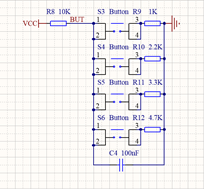 Arduino IDE开发ATtiny24/44/84实践（五）模数转换——电位器及单管脚多按键读取_arduino 一个引脚 多个按钮-CSDN博客