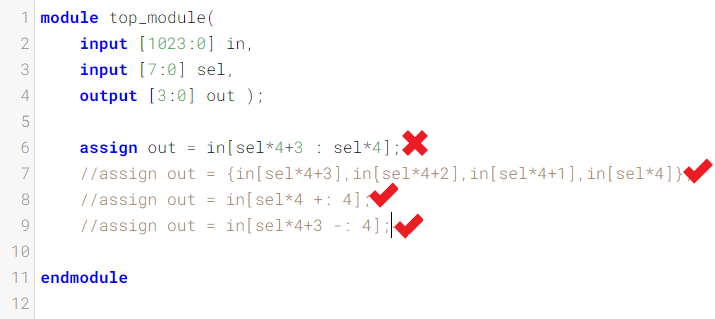 HDLBits-256-to-1 multiplexer & 256-to-1 4-bit multiplexer_256 to 1-CSDN博客