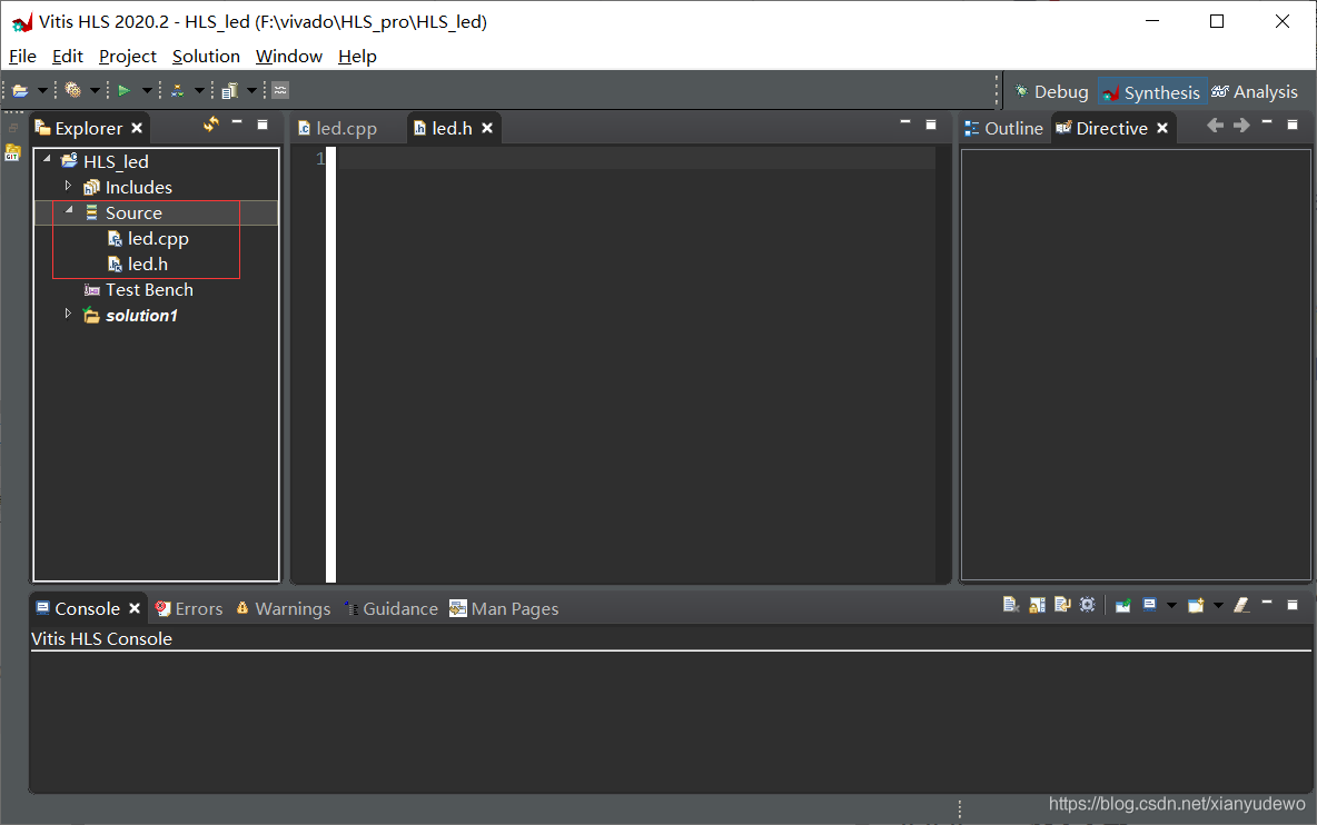 HLS编程环境入门——LED灯闪烁_hls target device-CSDN博客