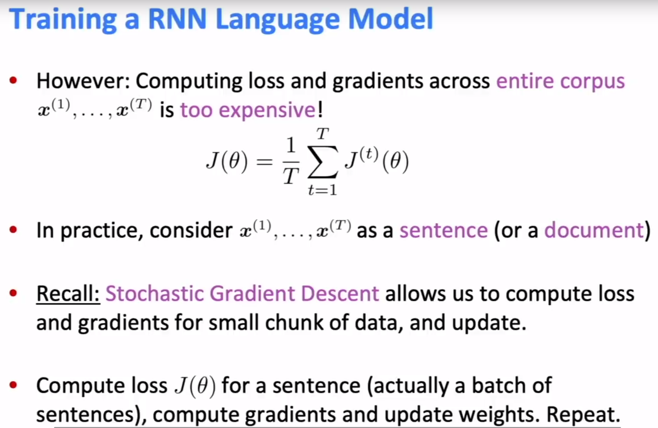 RNN-LM（语言模型与RNN)-基于cs224n的最全总结_rnn lm-CSDN博客