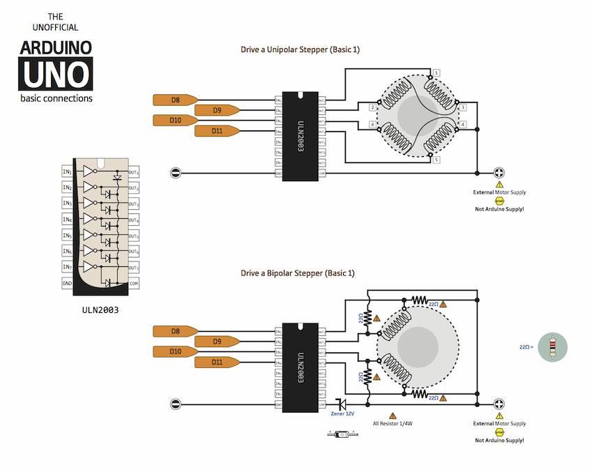 【雕爷学编程】Arduino动手做（87）---ULN2003步进电机模组_uln2003原理图-CSDN博客