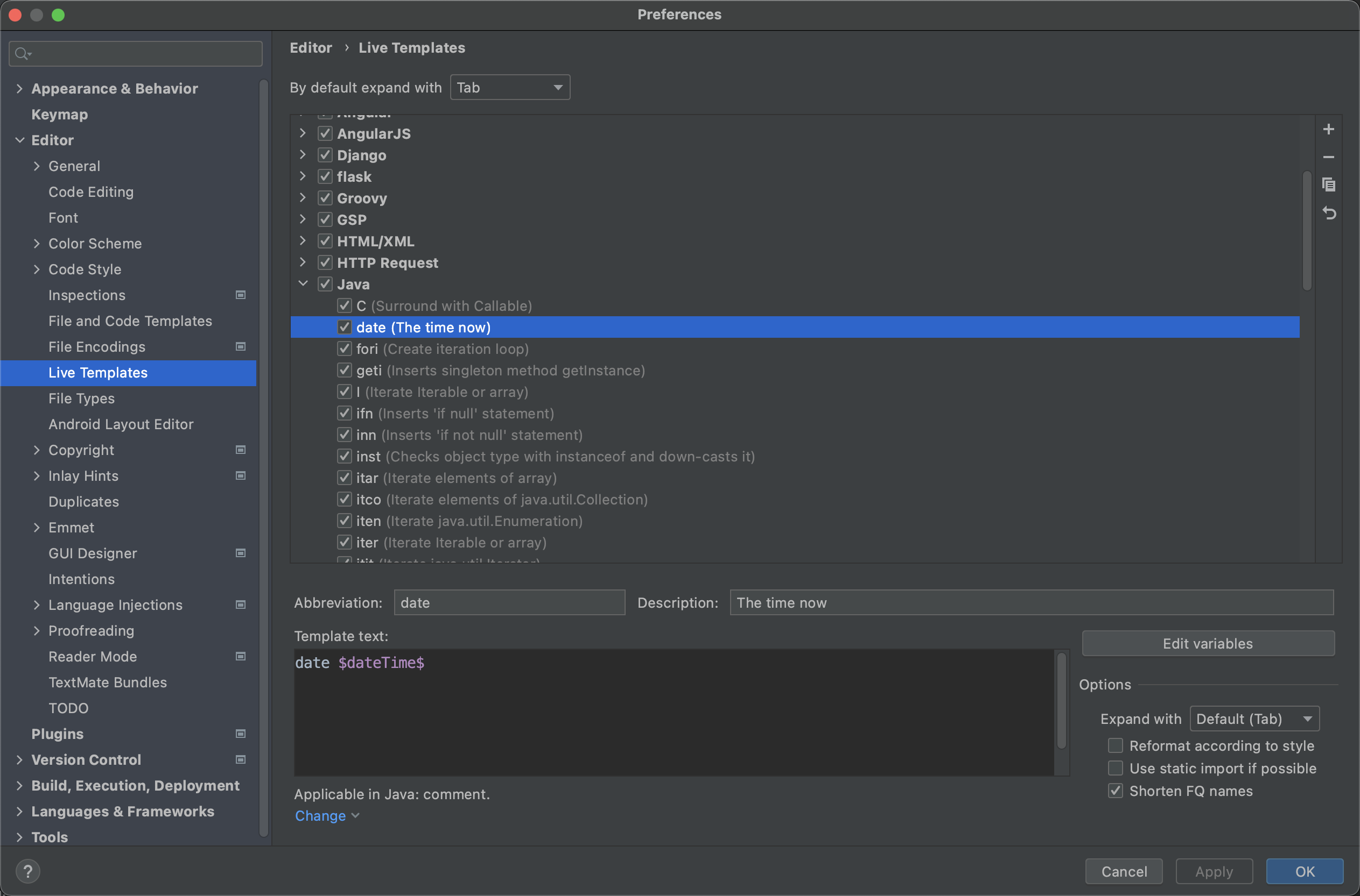 idea快速在注释中插入当前时间_idea快捷输入时间注释-CSDN博客