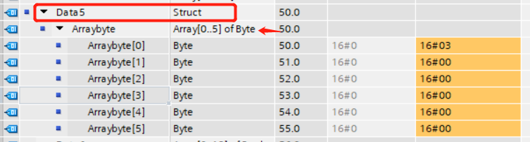 西门子博图功能指令位序列 ARRAY 的元素解析为单个位_博图bool转化为byte-CSDN博客