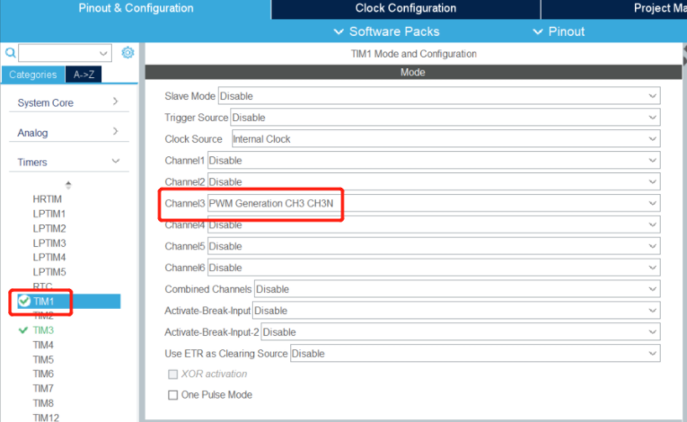 STM32H743+CubeMX-定时器TIM发送非对称PWM（使用一个通道）_不对称pwm模式-CSDN博客