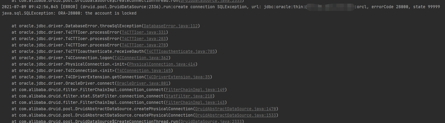 连接ORACLE 提示 ：the account is locked_oracle 密码正确为啥为account is locked-CSDN博客