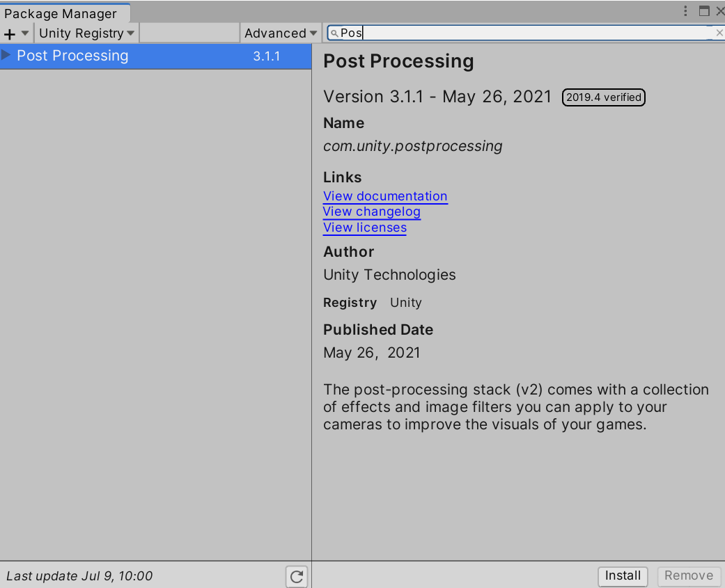 Post Processing组件安装和参数使用、Timeline_timeline postpossing-CSDN博客