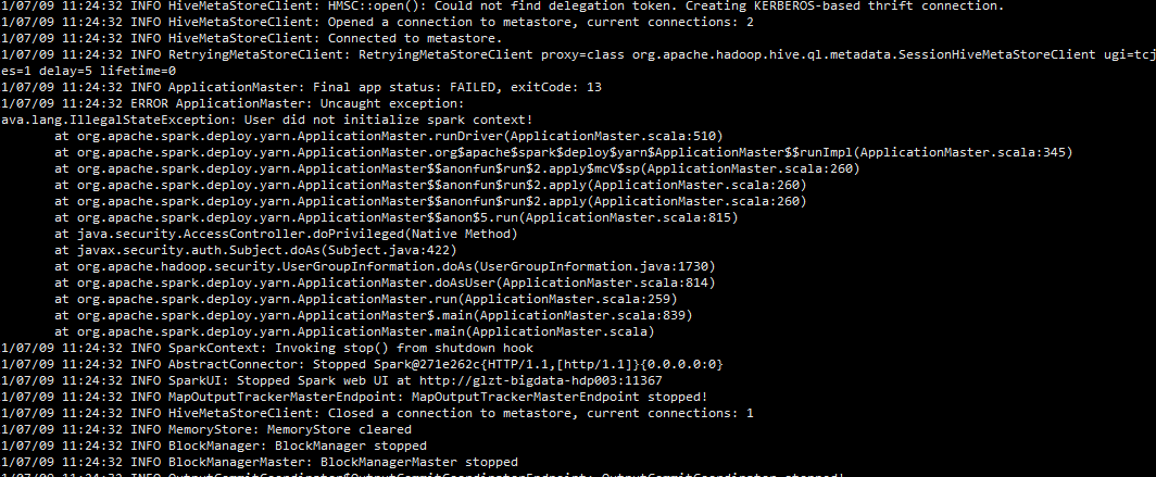 Spark报错java.lang.IllegalStateException: User did not initialize spark context!-CSDN博客