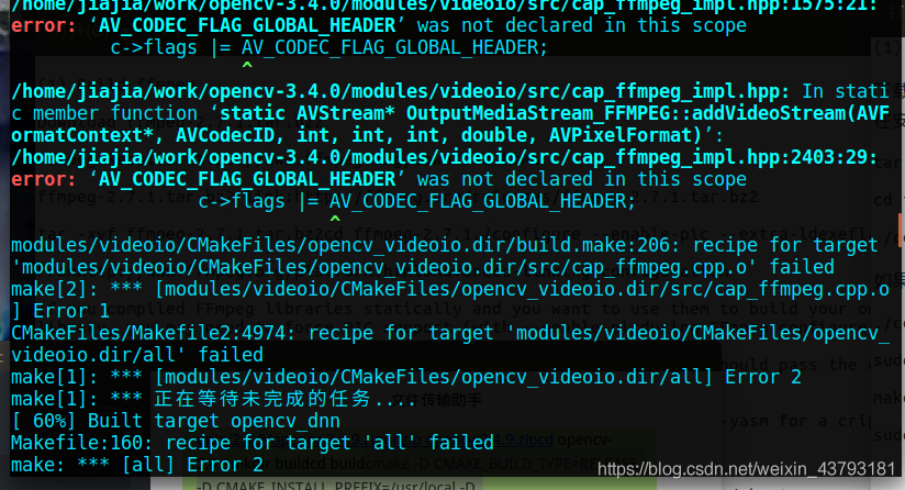 Ubuntu+Qt+Opencv3.4.0读取视频图片失败，出现错误：Unable to stop the stream: Inappropriate ioctl for device-CSDN博客