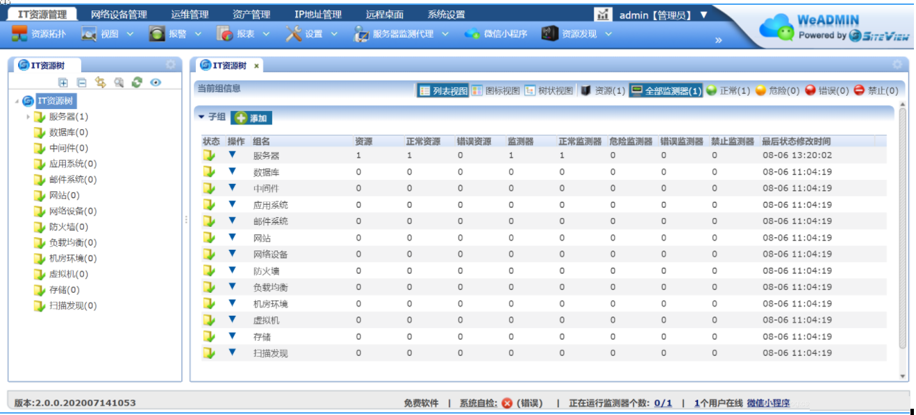 CentOS7.5部署WeADMIN监控主机交换机配置[详解]-CSDN博客
