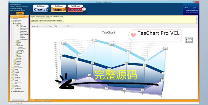 TeeChart Pro VCL 2021 for D7-D10.4 Sydney Full Source_teechart 10.4.1 ...