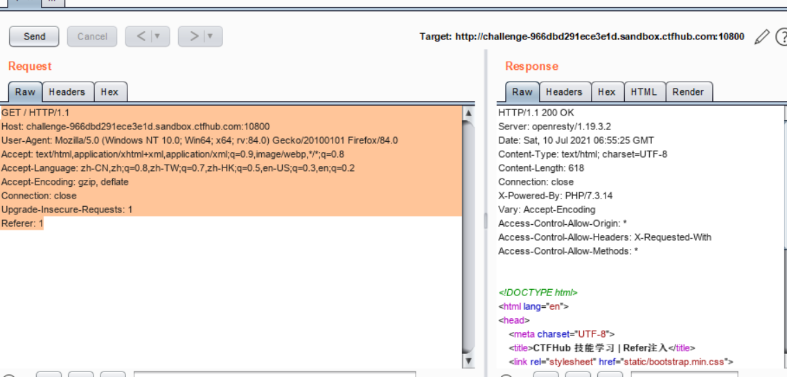 CTFHUB-SQL注入-refer注入_Pale1c的博客-CSDN博客