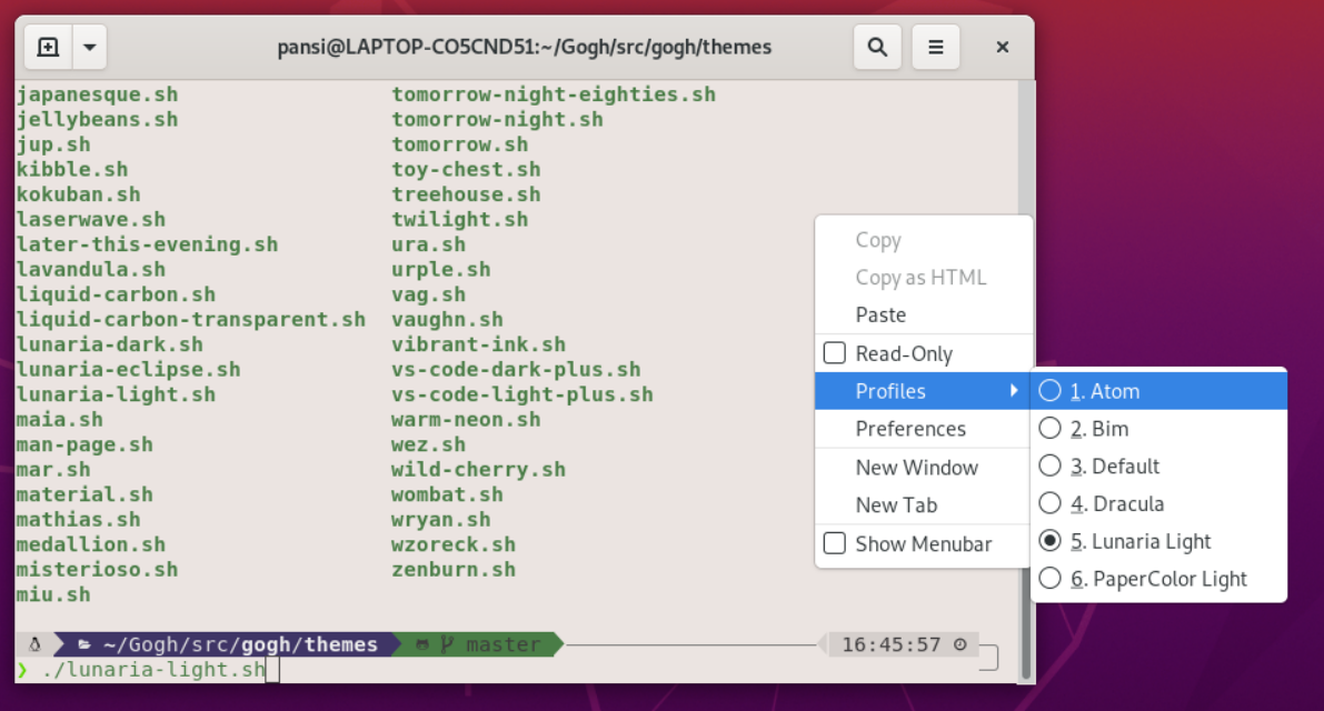 ubuntu 与 windows terminal zsh 美化教程_p10k命令行颜色-CSDN博客