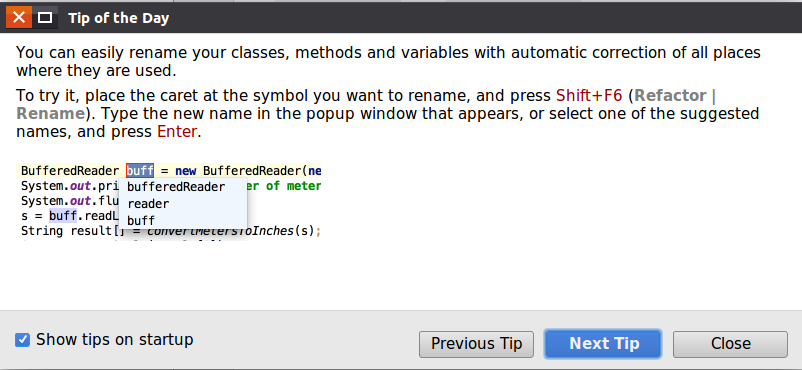 IntelliJ IDEA Tip of the Day 快捷键_idea 的 tip of day-CSDN博客