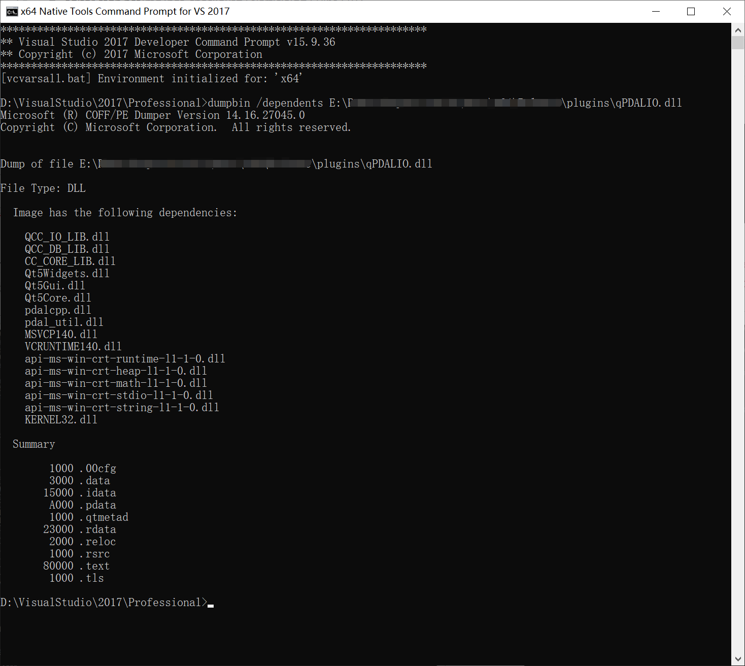 查看dll或exe文件的依赖项——使用vs自带的dumpbin工具_vs查看dll依赖项-CSDN博客
