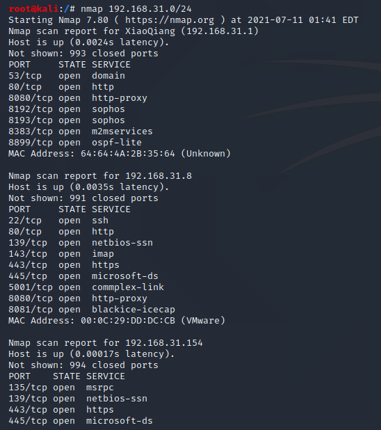 Kali-工具-nmap篇_kali nmap-CSDN博客