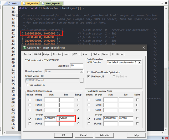 STM32F103RCT6使用CubeMX移植一个BootLoader openBLT_openblt移植-CSDN博客