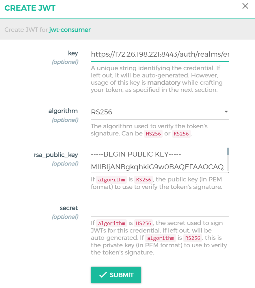 如何使用 KONG 的 JWT 插件_no credentials found for given 'iss-CSDN博客