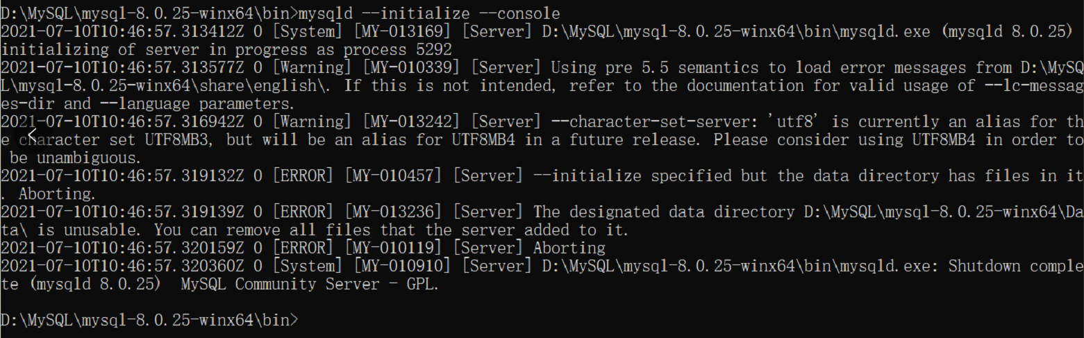 MySQL安装过程中遇到的问题_mysqld: can't get stat of-CSDN博客