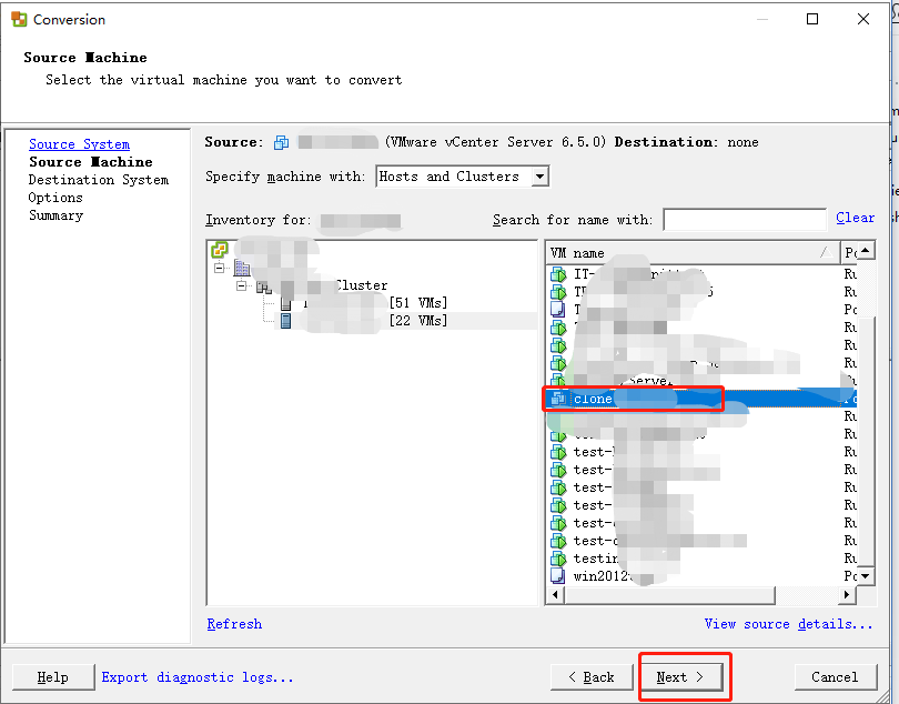vmware通过vCerter Converter Standalone实现不同VC的V2V虚拟机迁移_两个vc之间虚拟机迁移-CSDN博客