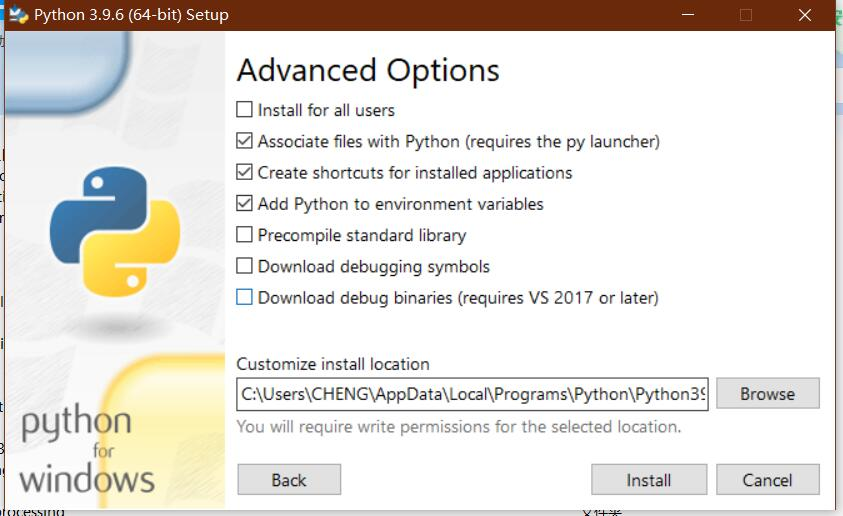 Python的详细图文安装教程3.9.6最新版（包教包会）_python3.9.6-CSDN博客