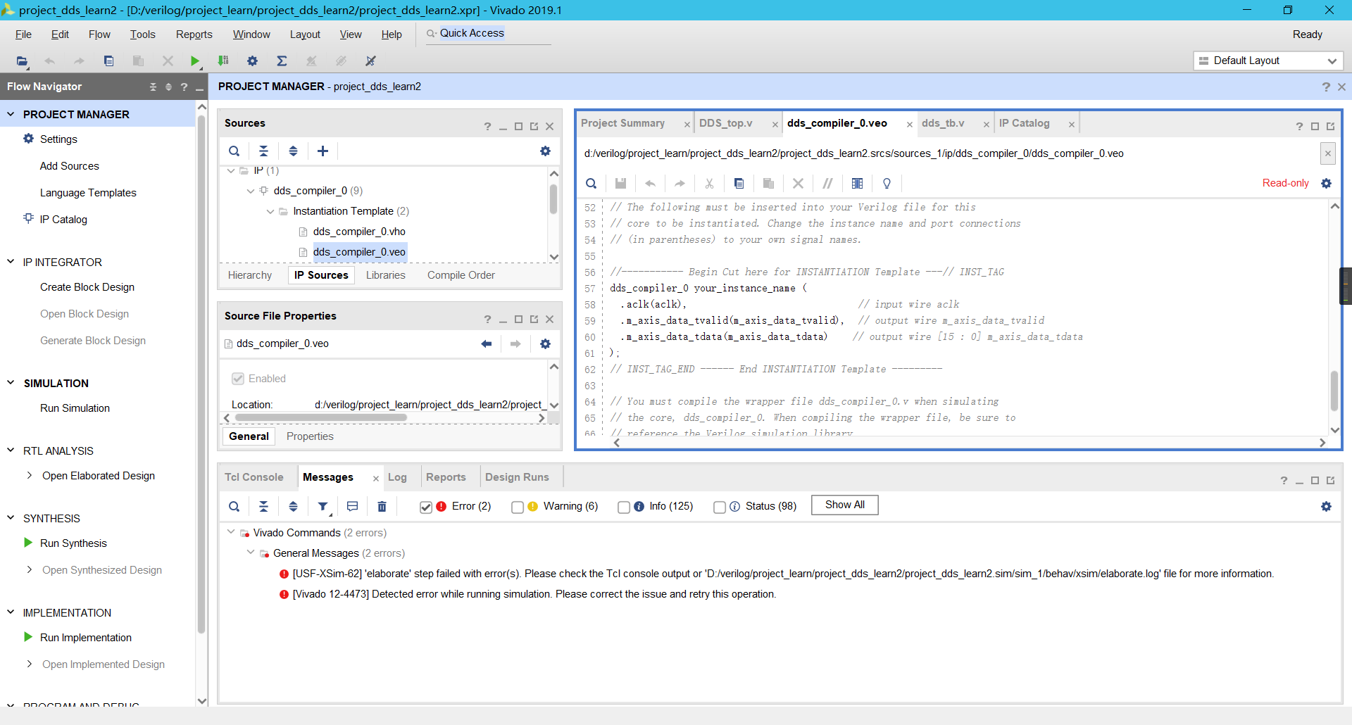 vivado 使用DDS IP方法-CSDN博客
