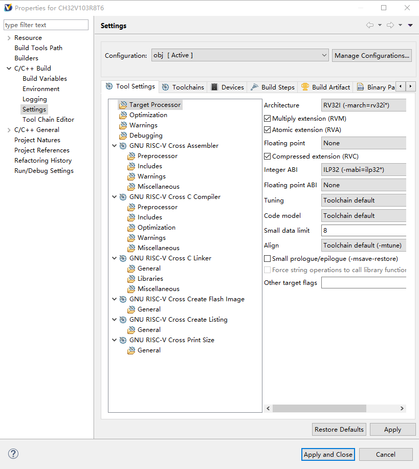 【GCC】RISC-V IDE MounRiver Studio 常用编译选项_mounriver怎么编译-CSDN博客