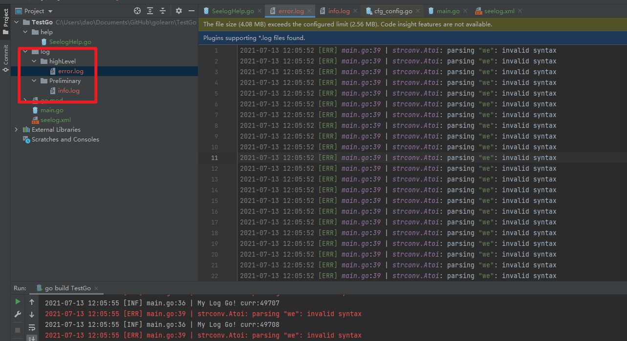 golang 日志框架 seelog 使用：案例 （进阶）-CSDN博客