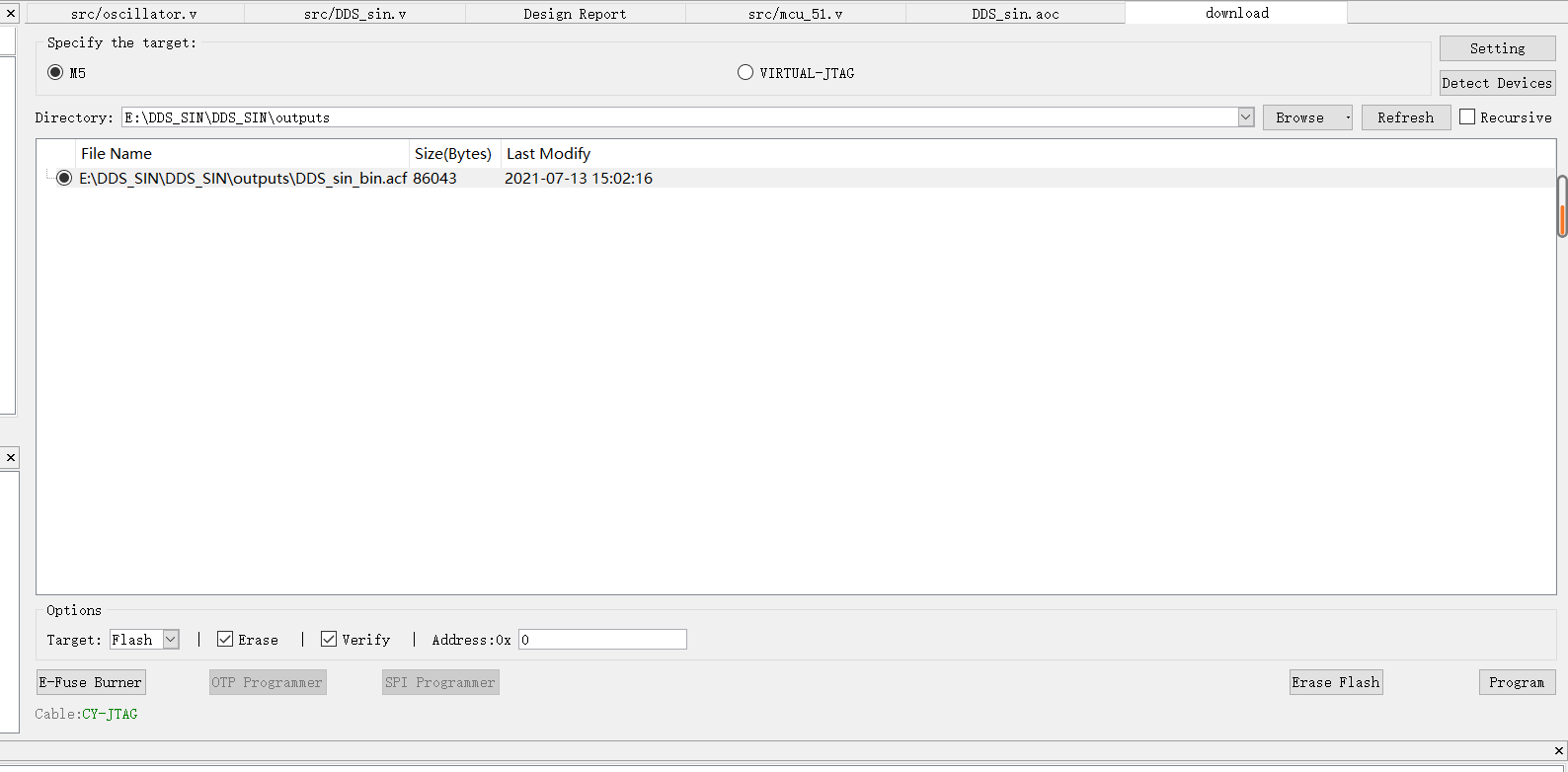 基于国产京微齐力FPGA-M5的DDS实现_国产dds芯片-CSDN博客