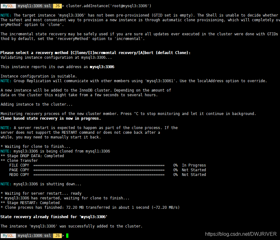 使用mysqlsh搭建mysql80集群,并使用mysql Ruter实现负载均衡shell配置mysql80 Csdn博客 9470