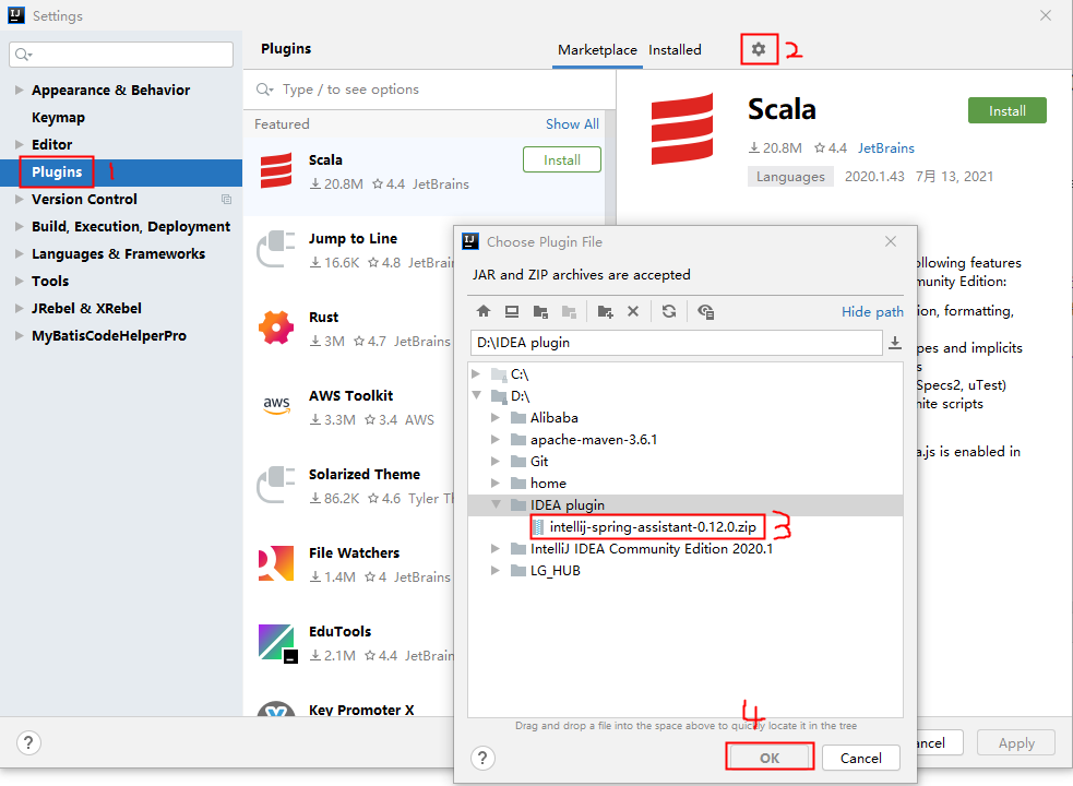 解决 IDEA 社区版没有 Spring Assistant 插件问题_idea 社区版找不到spring support插件-CSDN博客