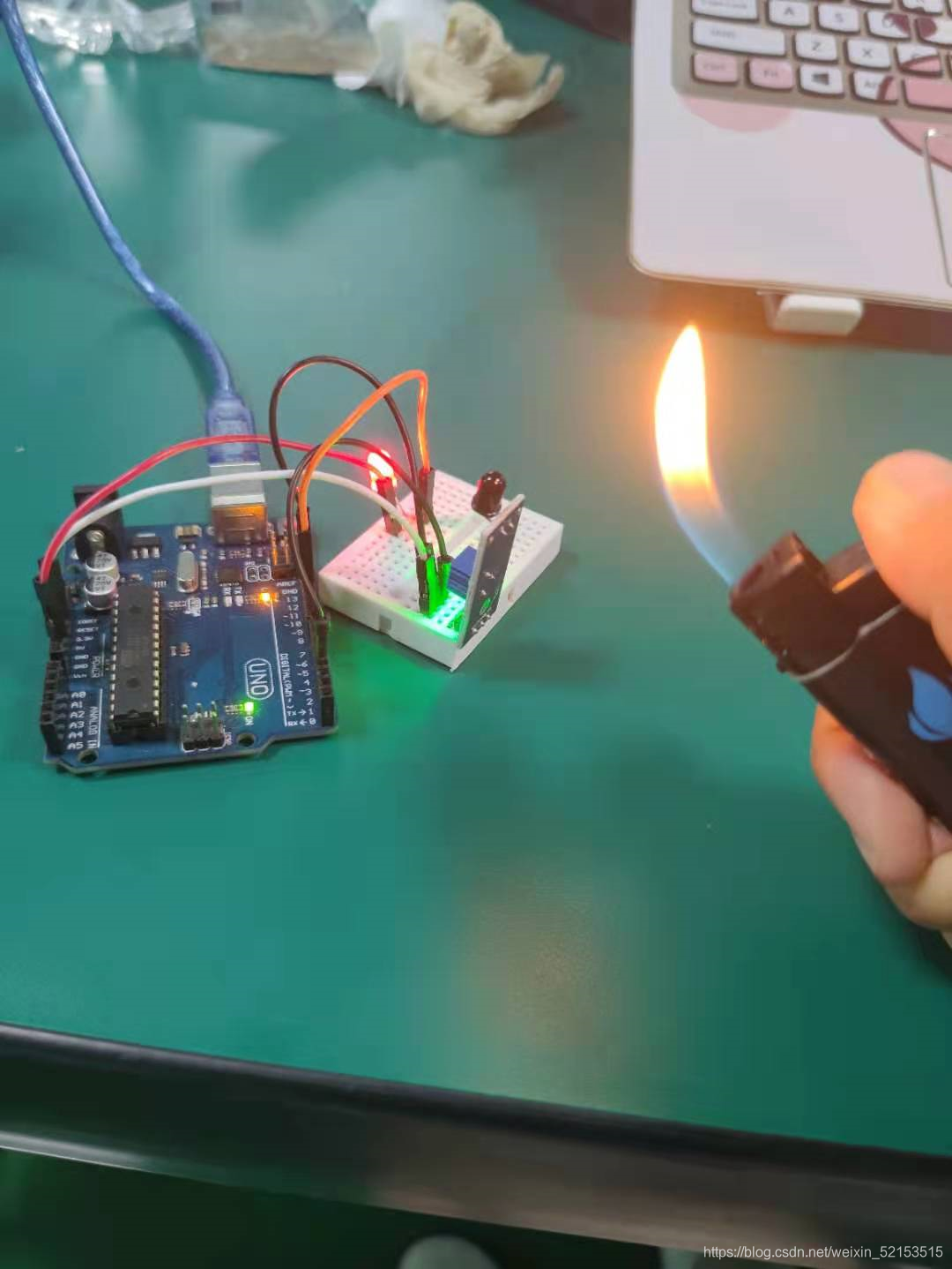 Arduino学习(一):arduino实现火焰传感器火焰传感器无线传感代码 Csdn博客 0536