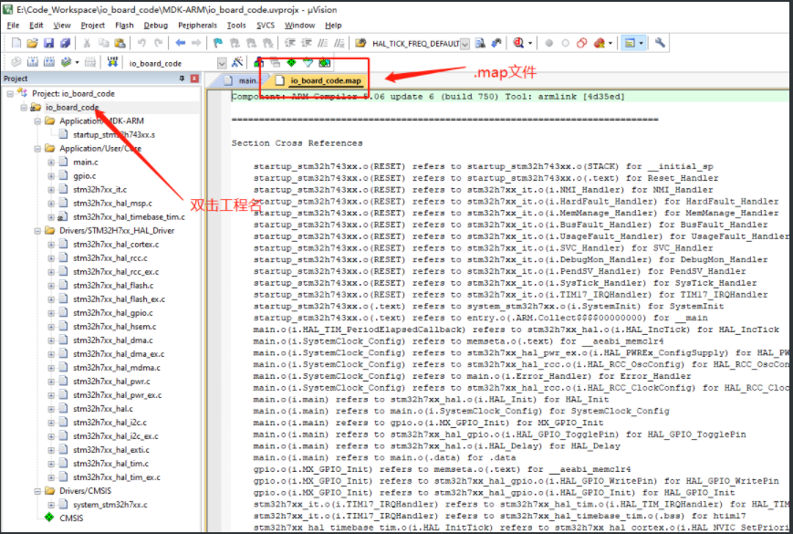 Keil | 解决Keil双击工程名无法打开.map的问题_keil工程打不开map文件-CSDN博客