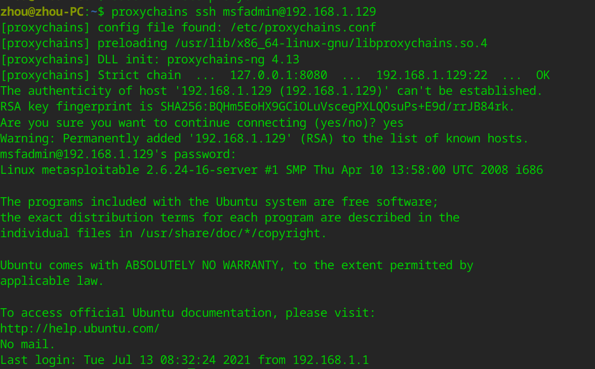 内网渗透之代理转发(3)--ssh转socks5代理_ssh socks代理-CSDN博客