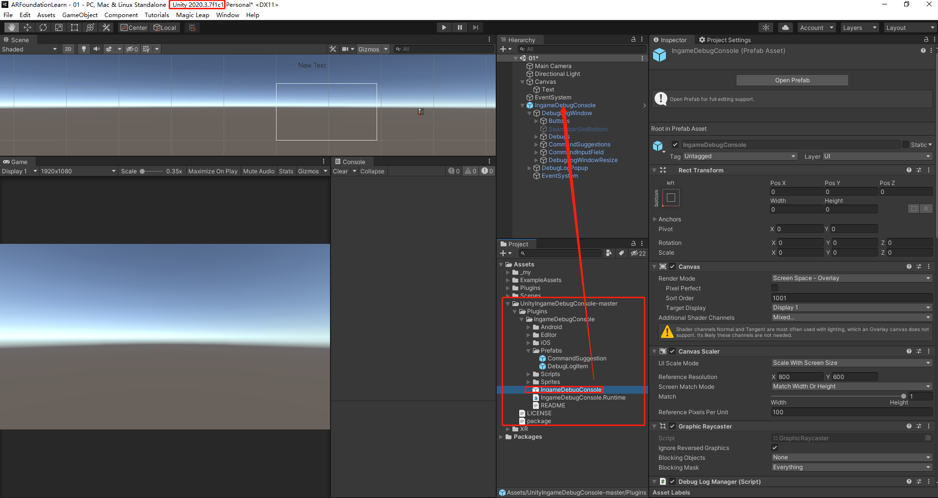 Unity插件\工具:学习:UnityIngameDebugConsole:使用-CSDN博客