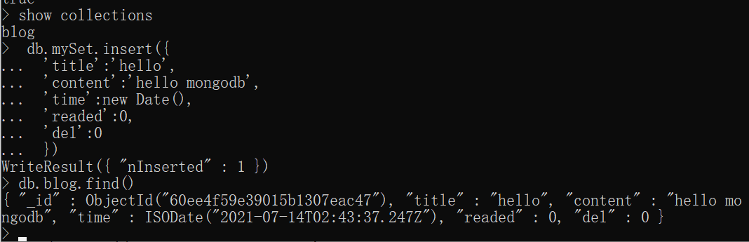 MongoDB的增删改查命令_db.getcollection delete-CSDN博客