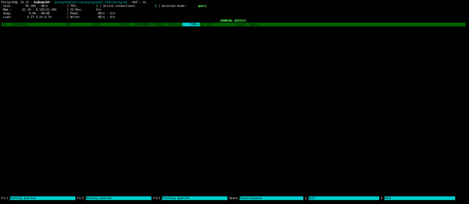 Postgresql:pg_activity安装使用_activity 兼容pg吗-CSDN博客