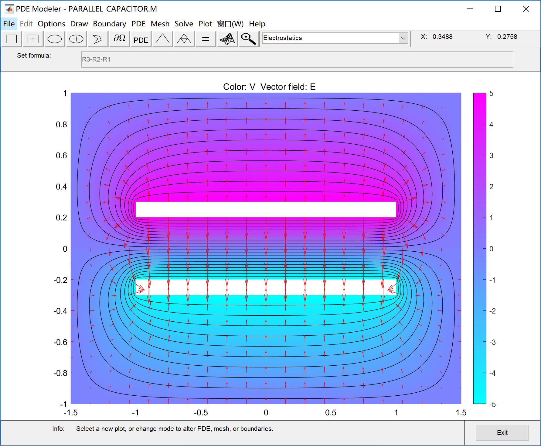 MATLAB PDE工具箱电磁场仿真平行电容板及电偶极子详解_matlab电磁场工具箱-CSDN博客