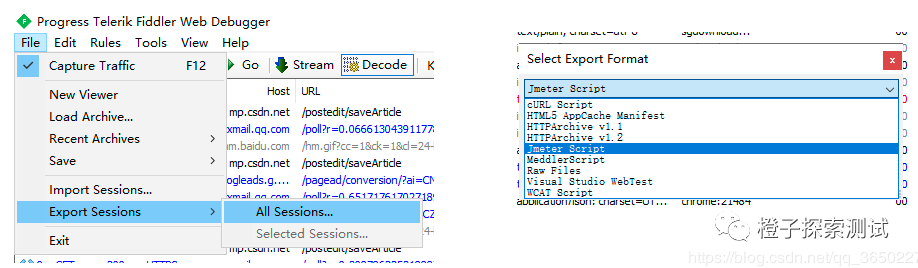 fiddler抓包导出Jmeter脚本以及导入jmeter，及查看接口响应时间_fiddler抓包导入jmeter-CSDN博客
