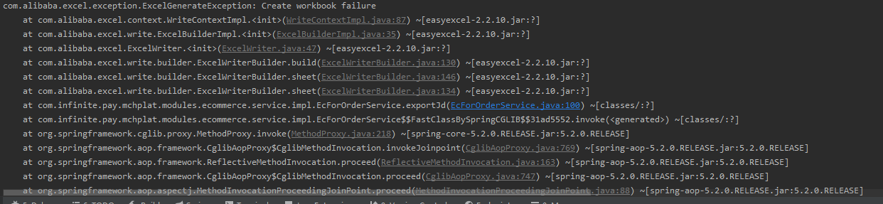 EasyExcel使用模板填充数据导出遇到的坑_create workbook failure-CSDN博客