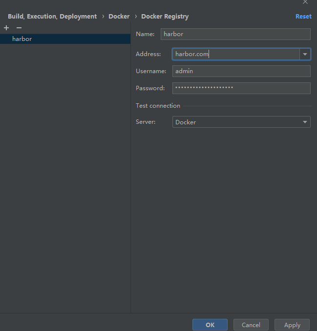 Idea中使用docker插件操作Harbor私库build,pull,push镜像_idea harbor-CSDN博客