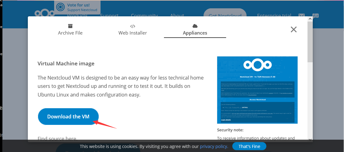 最简单的通过虚拟机搭建nextcloud_official-nextcloud-vm-CSDN博客