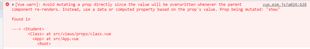 vue修改props传过来的值报错Avoid mutating a prop directly since the value will be overwritten whenever the ...