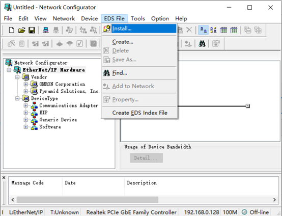 Omron Cj系列cj1w Eip21通过网关设备 Ethernetip转rs232485与modbus Slave软件测试记录文档 Csdn博客 