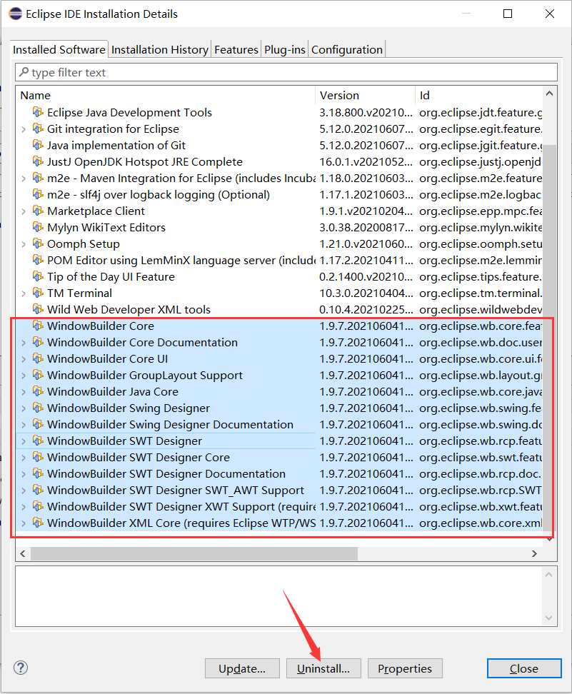 windowbuilder插件的删除_删除windowbuilder-CSDN博客